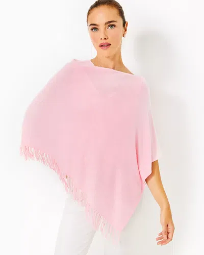 Lilly Pulitzer Gato Poncho In Heathered Conch Shell Pink | ModeSens