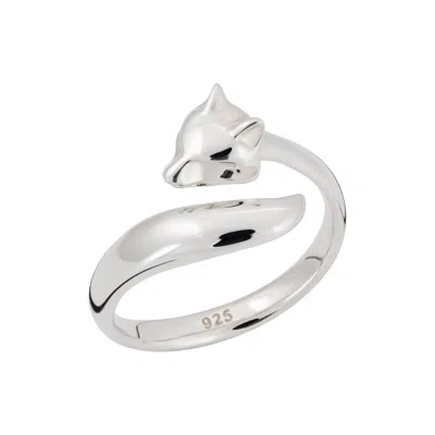 Lily Charmed Women's Sterling Silver Adjustable Fox Ring | ModeSens