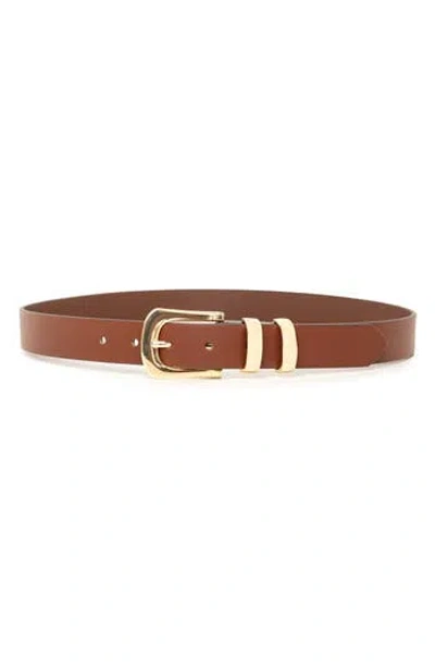 Linea Pelle 29mm Double Keeper Belt In Brown | ModeSens