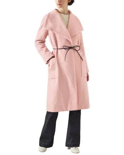 Lk Bennett Phoebe Wool-blend Coat In Pink | ModeSens