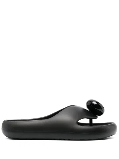 Loewe Black Slip On Slides | ModeSens