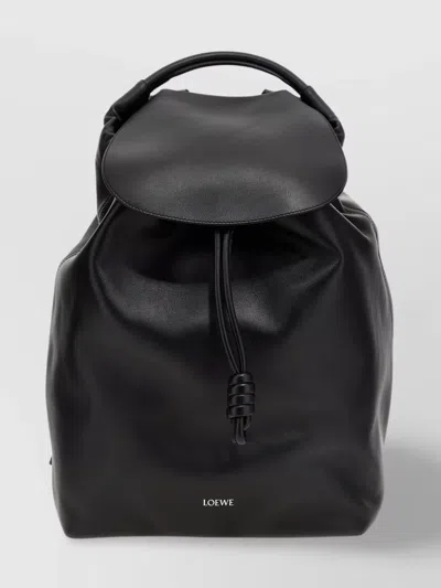 Loewe Flamenco Leather Backpack In Black | ModeSens