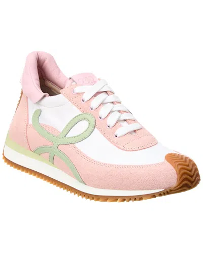 Loewe Flow Runner Suede Sneakers In Pink | ModeSens