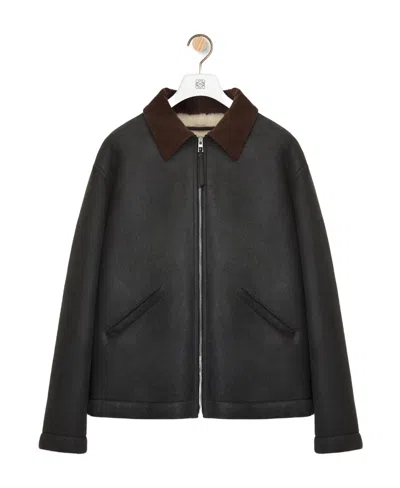 Loewe Logo Casual Jacket In Black | ModeSens