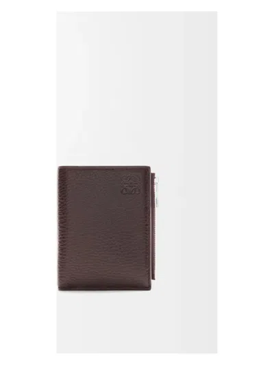 Loewe Men's Slim Compact Wallet In Oxblood | ModeSens