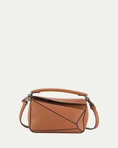 Loewe Puzzle Mini Top-handle Bag In Leather In Tan | ModeSens