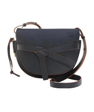 Loewe Small Gate Crossbody Bag In Black | ModeSens