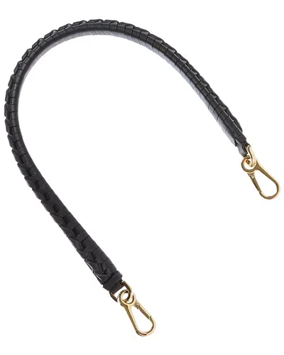 Loewe Spiral Woven Leather Shoulder Strap In Black | ModeSens
