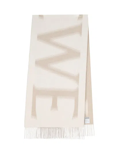 Loewe Logo Scarf In Brown | ModeSens