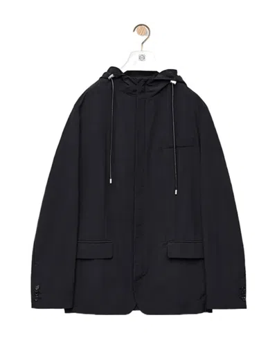 Loewe Zipper Casual Jacket In Black | ModeSens