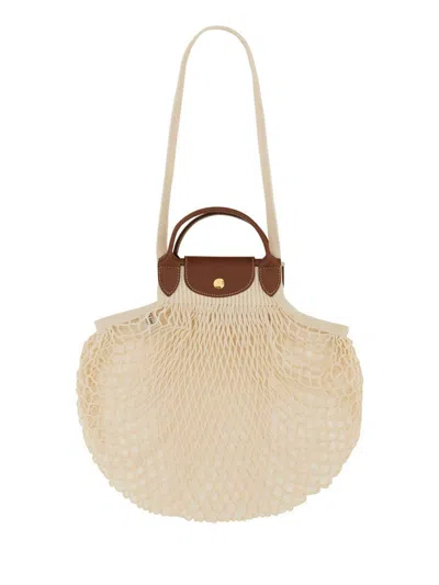Longchamp Borsa Le Pliage Filet In White | ModeSens