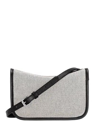 Longchamp Essential White Crossbody Bag With Logo Lettering On The ...