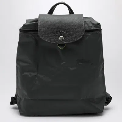 Longchamp Le Pliage Green Graphite-coloured Backpack M In Black | ModeSens