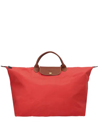 Longchamp Le Pliage Original Large Canvas Travel Bag In Red | ModeSens