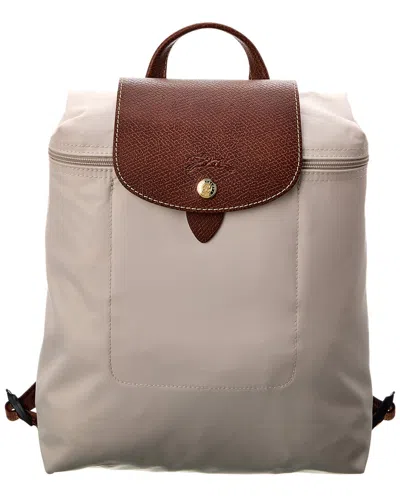 Longchamp Le Pliage Original Medium Canvas & Leather Backpack In Beige ...