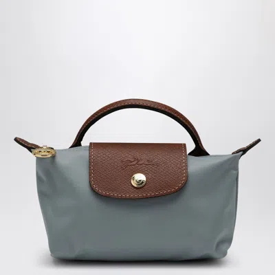 Longchamp Le Pliage Original Steel Coloured Clutch Bag | ModeSens