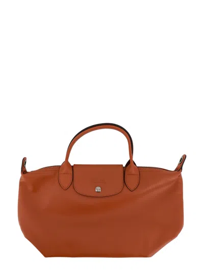 Longchamp Le Pliage Xtra Logo Engraved Small Tote Bag In Leather | ModeSens