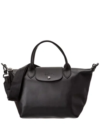 Longchamp Le Pliage Xtra Small Leather Crossbody Handbag In Black | ModeSens