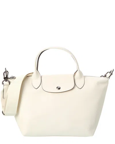 Longchamp Le Pliage Xtra Small Leather Tote In White | ModeSens