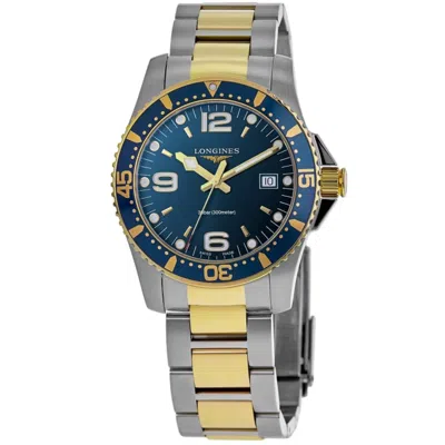 Longines Hydroconquest Quartz Blue Dial Two Tone Men's Watch L3.740.3 ...