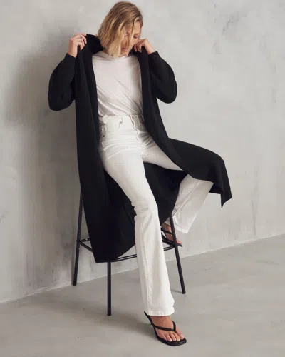 Loop Cashmere Women's Beatrice Long Ribbed Cashmere Cardigan In Black | ModeSens