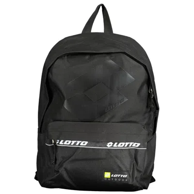 Lotto Black Polyester Backpack | ModeSens