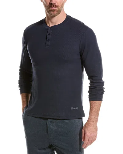Lucky Brand Thermal Henley In Blue | ModeSens