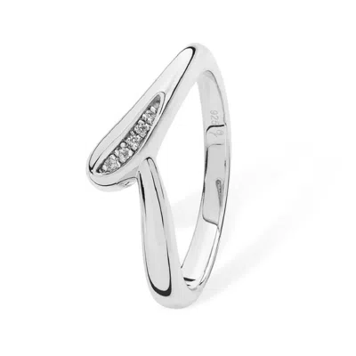 Lucy Quartermaine Women's Solid Sterling Silver Skinny Drip Ring | ModeSens
