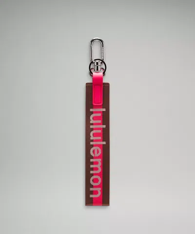 Lululemon Never Lost Keychain Wordmark In Red | ModeSens