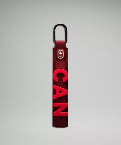 Lululemon Team Canada 3d-letter Keychain Coc Logo In Red | ModeSens