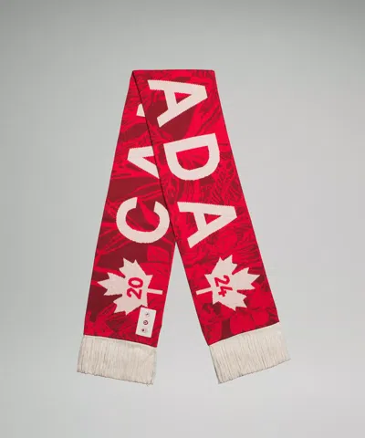 Lululemon Team Canada Future Legacy Scarf Coc Cpc Logo In Red | ModeSens