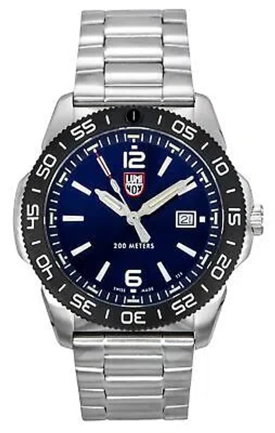 Pre-owned Luminox Pacific Diver Stainless Steel Blue Dial Quartz Xs ...