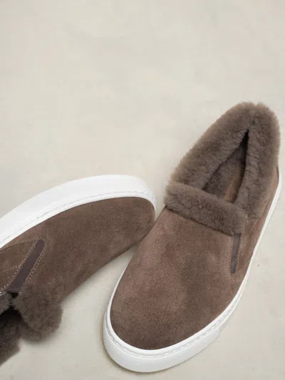 M. Gemi The Cerchio Shearling In Mushroom | ModeSens
