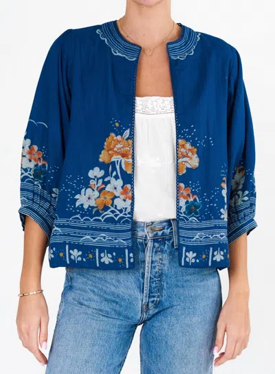 Mabe Osha Print Jacket In Indigo In Multi | ModeSens