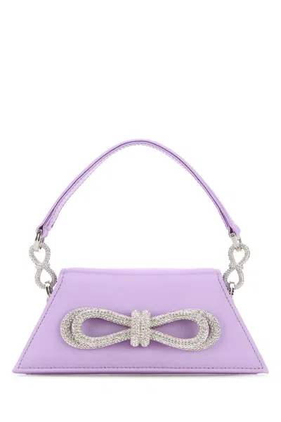 Mach & Mach Lilac Satin Small Samantha Handbag | ModeSens