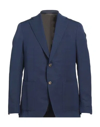 Maco Man Blazer Blue Size 46 Wool, Silk | ModeSens