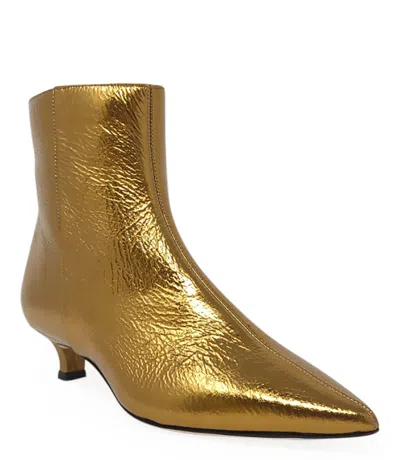Madison Maison Bronze Kitten Heel Ankle Boot | ModeSens