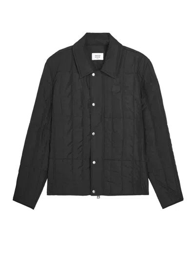 Maison Kitsuné Quilted Technical Material Jacket With Rubber Foxy Patch ...