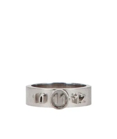 Maison Margiela 11 Number Band Ring In Gray | ModeSens