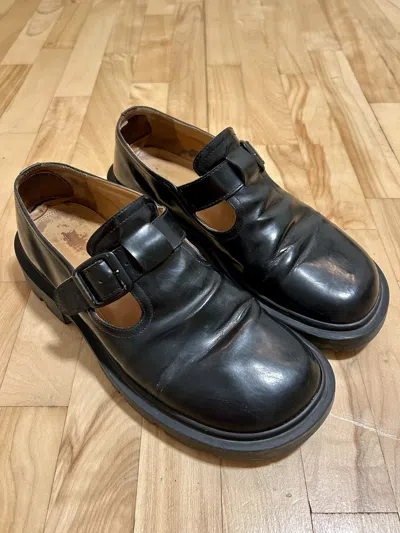 Pre-owned Maison Margiela Mary-jane Derby Shoes In Black | ModeSens