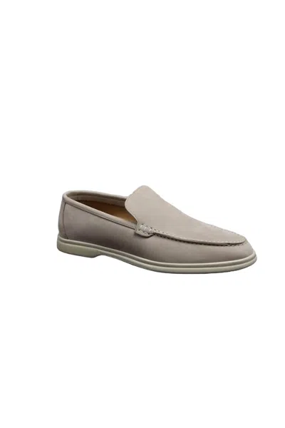 Mandelli Men Yacht Leather Loafers In White | ModeSens