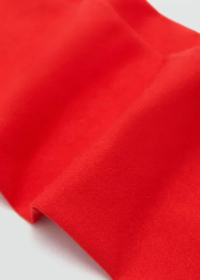 Mango Basic Colour Tights Red | ModeSens
