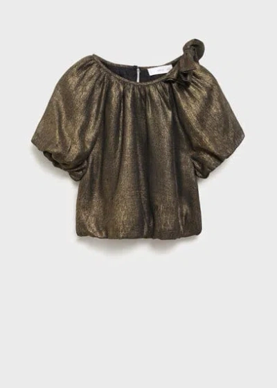 Mango Kids' Blouse Gold | ModeSens