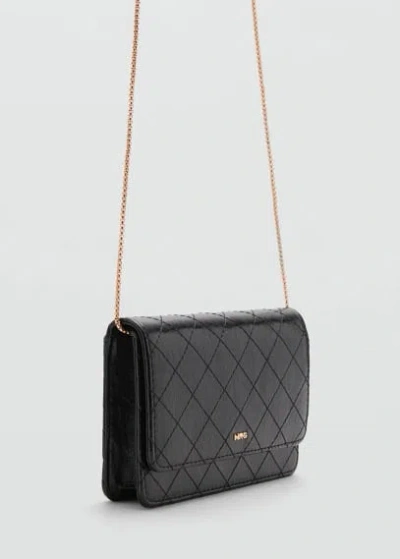 Mango Flap Chain Bag Black In Noir | ModeSens