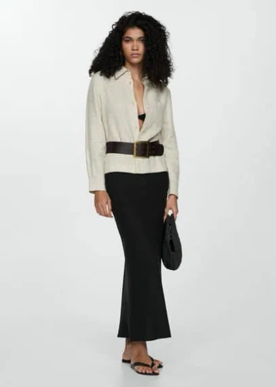 Mango Jupe In Noir | ModeSens