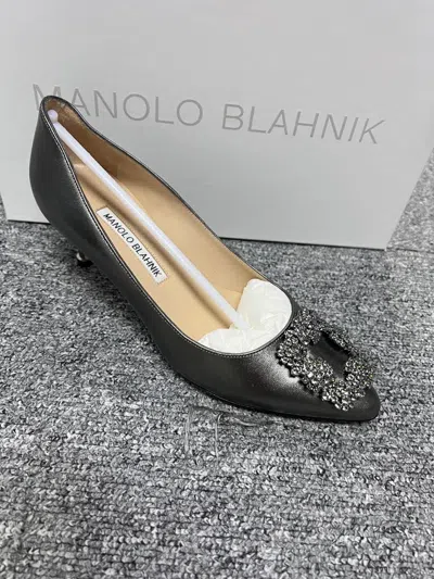 Manolo Blahnik Logo High Heels In Multicolor | ModeSens