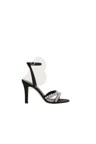 Manolo Blahnik Sandals In Black | ModeSens