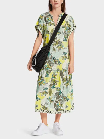 Marc Cain Dress With All Over Print In 509-soft Sage In Multi | ModeSens