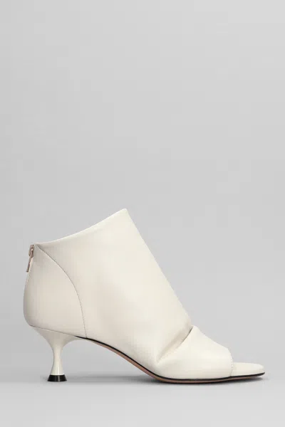 Marc Ellis High Heels Ankle Boots In Beige Leather | ModeSens