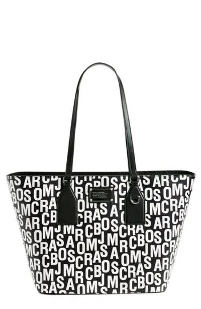 Marc Jacobs Jumbled Logo Tote Bag In Black | ModeSens